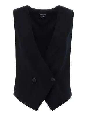 GIORGIO ARMANI X ALANUI Wool Vest For - Blue