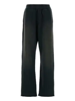 GOLDEN GOOSE Relaxed Fit Cotton Joggers - Black