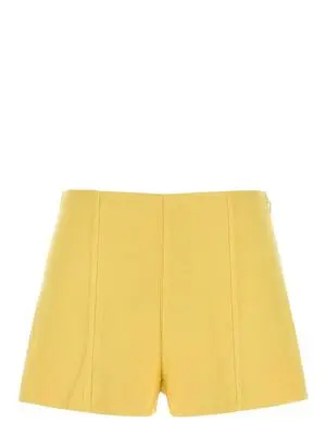 Prada Tailored Cotton Shorts - Yellow