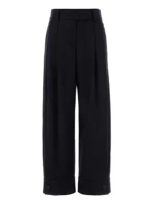 GIORGIO ARMANI X ALANUI Midnight Wool Trousers - Blue