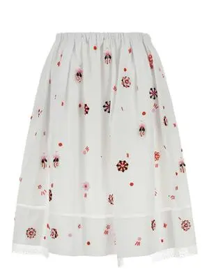 PRADA PRADA Embroidered Mini Skirt