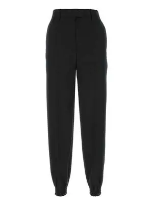 Prada Wool Jogger Pants - Black
