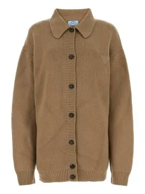 Prada Prada Cashmere Cardigan Camel
