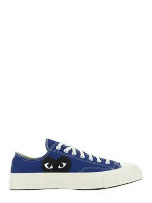 Play Comme Des Garcon Comme Des Garçons Play Canvas Low Top Sneakers - Blue