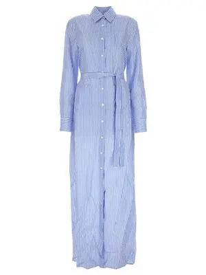 PRADA PRADA Printed Silk Shirt Dress