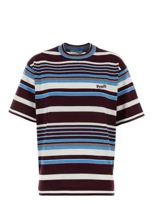 Prada Prada Striped Cotton T-Shirt Stripped