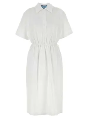 Prada Poplin Shirt Dress - White