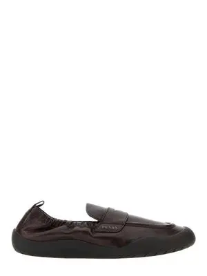 Prada Speedrock Leather Loafers - Brown