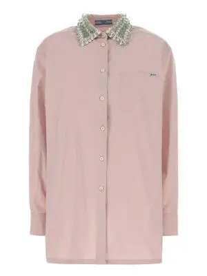 Prada Cotton Poplin Shirt Pink