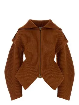 Zimmermann Copper Wool-blend Valiant Cardigan - Orange