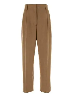 Prada Recycled Nylon Pant With Hair Lining - Camel