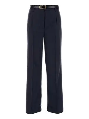 Prada Wool Striped Tailored Pants - Stripped