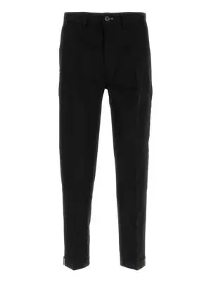 NINE:INTHE:MORNING Stretch Cotton Blend Pant - Black