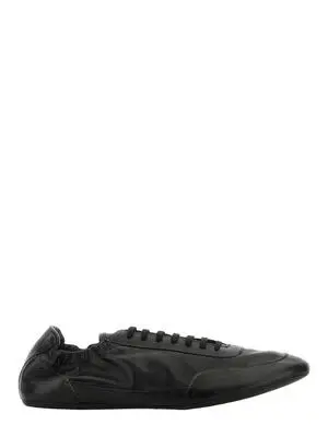 Prada PRADA Calf Leather Collapsible Sneakers Black