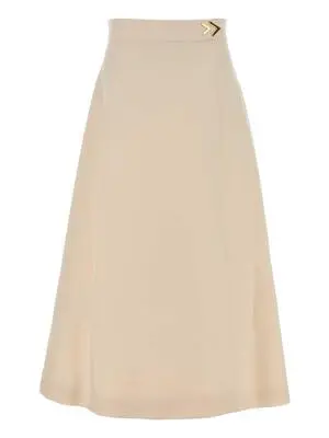 VALENTINO VALENTINO GARAVANI Crepe Couture Midi Skirt