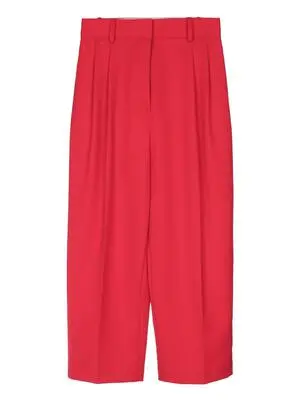 Elisabetta Franchi Tailored Pleated Wide-leg Trousers - Redpassion