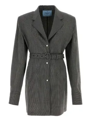 Prada Wool Blazer With Artistic Pattern - Multicoloured