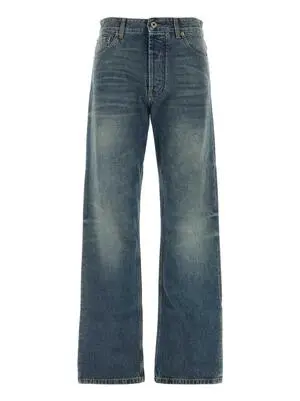 Miu Miu Miu Miu Wide Leg Jeans Light Blue