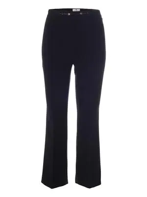Elisabetta Franchi High-waist Belted Flare Trousers - Nero