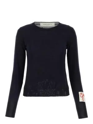 GOLDEN GOOSE Virgin Wool Knit Sweater - Black