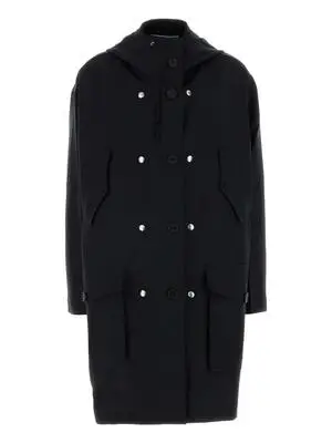 Prada Mohair Blend Overcoat - Blue