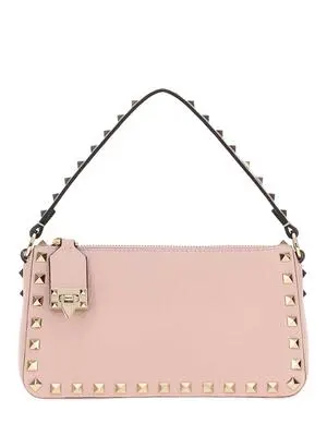Valentino Garavani Mini Rockstud Leather Crossbody Handbag - Pink
