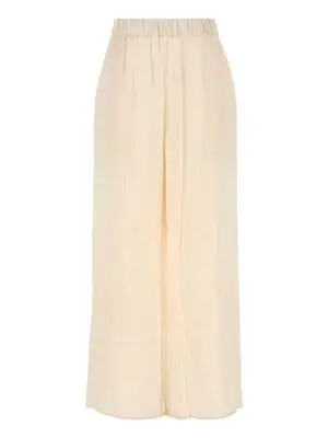 Le Kasha LE KASHA Silk Wide-Leg Pants White
