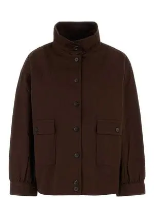 Prada Cotton Gabardine Jacket - Brown