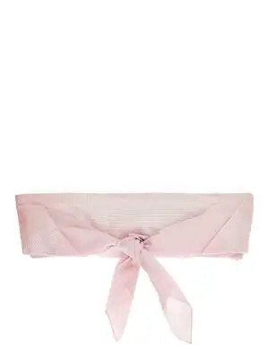 PRADA PRADA Cotton Cropped Top With Recycled Cupro And Silk Lining