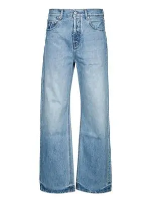 Jacquemus Straight Leg Cotton Jeans - Bluetabac