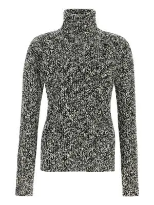 Dolce & Gabbana Ribbed Turtleneck Sweater With Contrast Detailing - Multicoloured