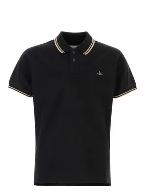 VIVIENNE WESTWOOD Classic Piquet Polo Shirt - Black