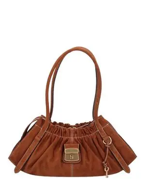 Marc Jacobs Suede Cow Leather Handbag - Brown