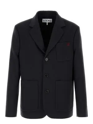 Loewe Virgin Wool Blazer - Blue