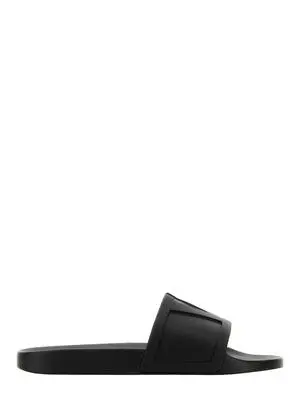Valentino Garavani Rubber Viva Superstar Slide Sandals - Black