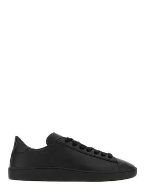 Valentino Garavani Royco Leather Lace-up Sneakers - Black