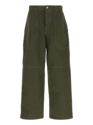 Loewe Cotton Cargo Pants - Green