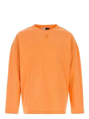 Loewe Washed Cotton Graphic T-shirt - Orange