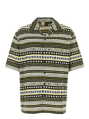 Loewe Embroidered Cotton Graphic Shirt For - Printed