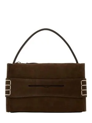 JW Anderson Mini Suede Loafer Handbag - Brown
