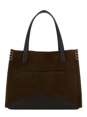 JW Anderson Suede Loafer Shopping Handbag - Brown