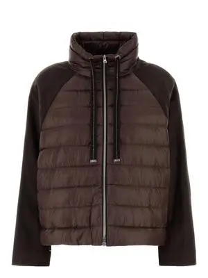 Herno Quilted Down Jacket With High Neck - Black
