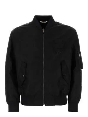 Valentino Garavani Nylon Bomber Jacket - Black