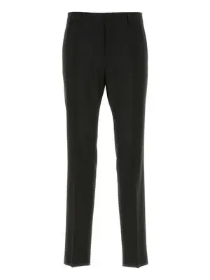 Valentino Garavani Virgin Wool Tailored Pants - Black