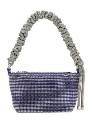 Kara Two-tone Rhinestone Mini Handbag - Stripped