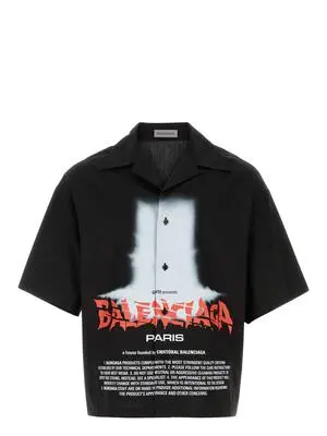 Balenciaga Poplin Shirt For - Black