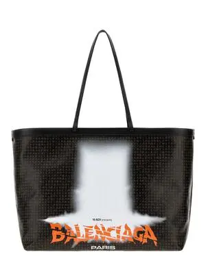 Balenciaga Canvas Shopping Handbag - Printed