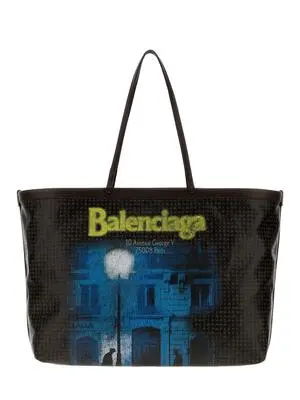 Balenciaga Balenciaga Printed Canvas Tote Handbag Printed