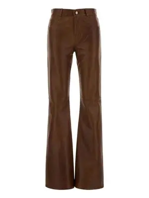 HAIKURE HAIKURE Lamb Leather Flare Pants