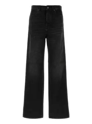 Gucci Wide Leg Denim Jeans - Black